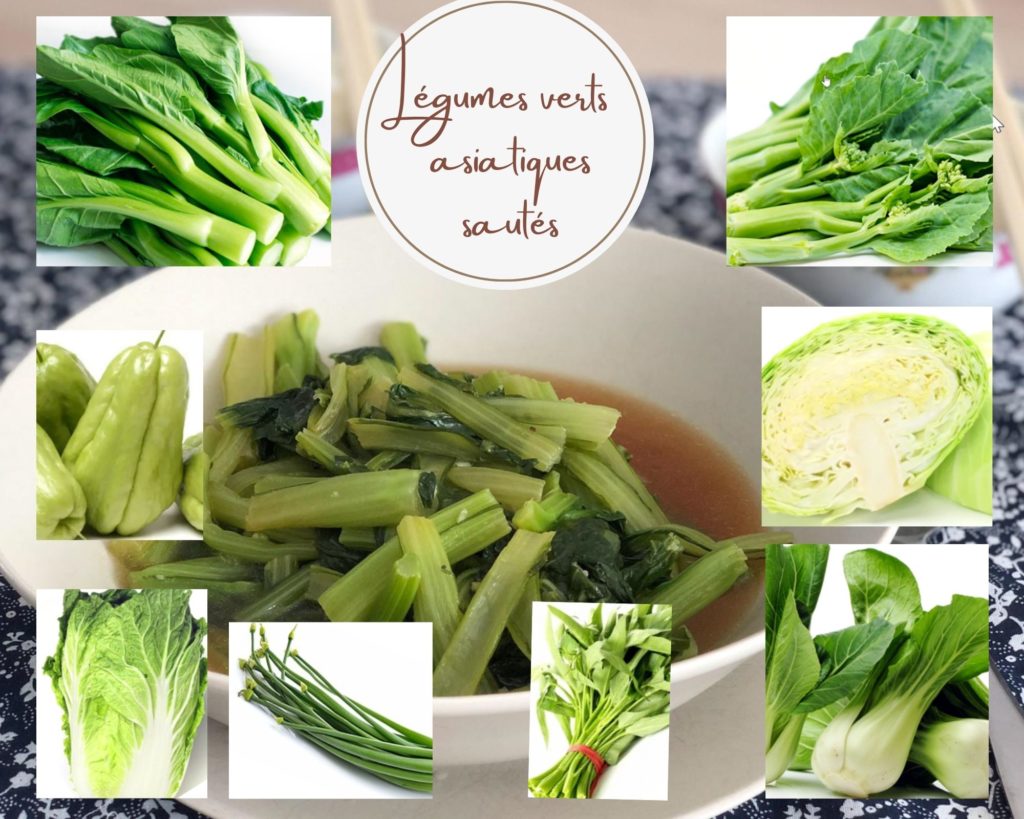 Légumes verts asiatiques sautés nature - Chung-yan Food